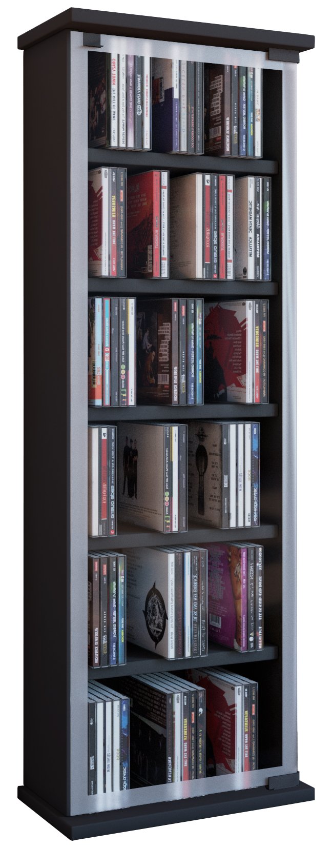 Classic reol, CD/DVD tårn 6 hylder, sort. Fri fragt over 5000 kr, lev 1-2 dage! Se her!